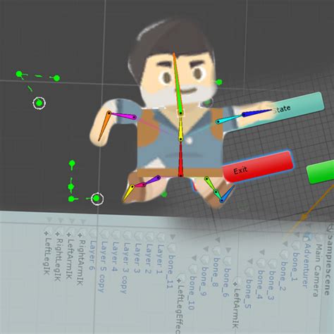 rig a 2d animated character in unity gamedev academy