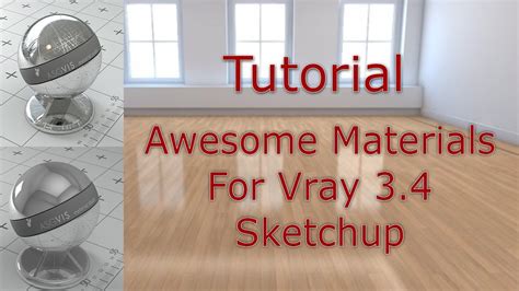 vray tutorial adding materials in vray 3 4 sketchup youtube