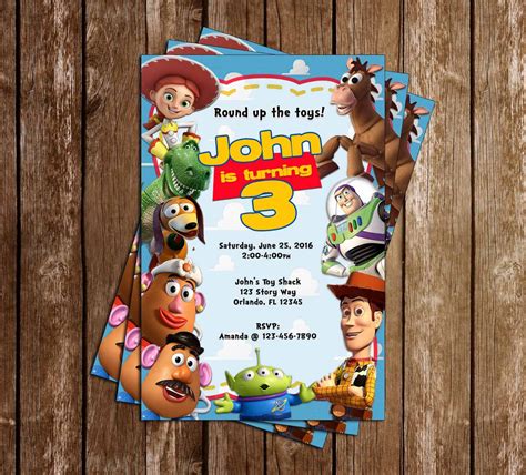 Toy Story Birthday Invitation Template