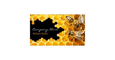 Honey Seller Beekeeper Business Card Zazzle