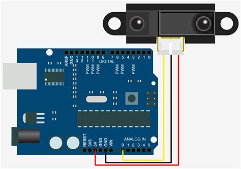 measure distance using sharp ir proximity sensor arduino project hub