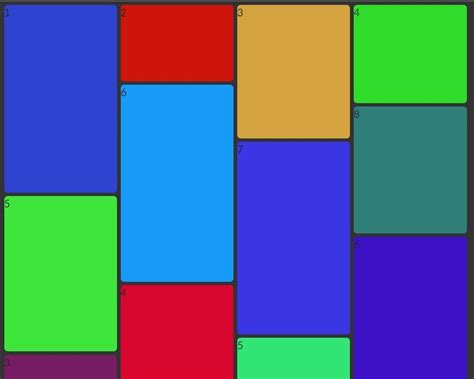 responsive grid layout builder in vanilla javascript