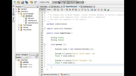 tutorial inheritance in java youtube