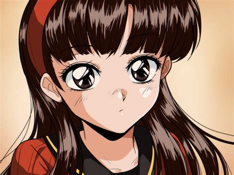 Safebooru 1girl Amagi Yukiko Brown Background Brown Eyes Brown Hair