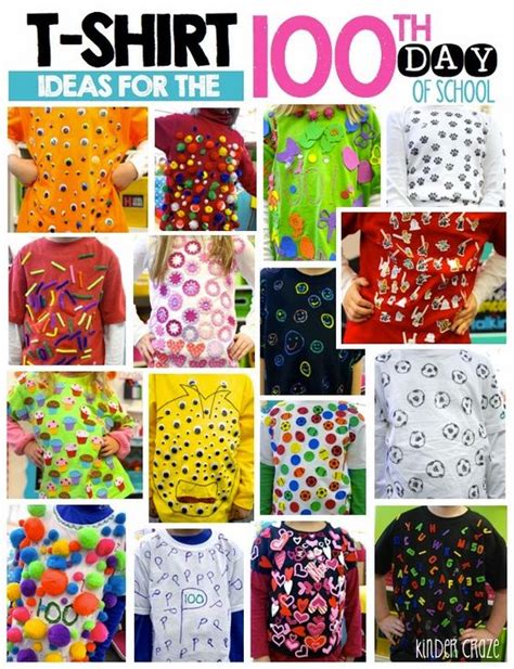 Tshirt Ideas For The 100th Day Of School Kinderland Collaborative