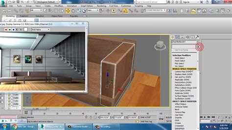 tutorial on modeling texturing and lighting and interior in 3dsmax