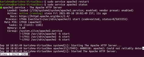 restart apache ubuntu javatpoint