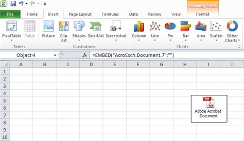 how to embed pdfs into word excel and powerpoint 2010