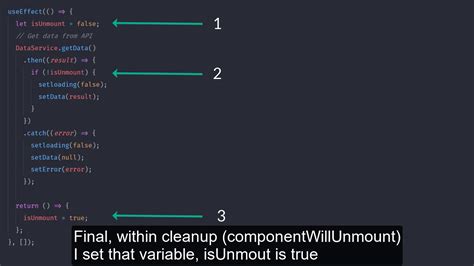 react tips fix can t perform a react state update on an unmounted