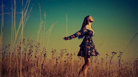 Wallpaper Model Brunette Long Hair Women Outdoors Depth Of Field