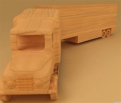 wooden toy lorry picture by enblanco for tutorial 3d 3d