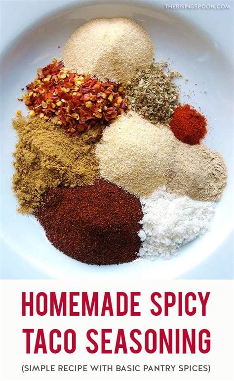 Homemade Spicy Taco Seasoning Mix – Artofit