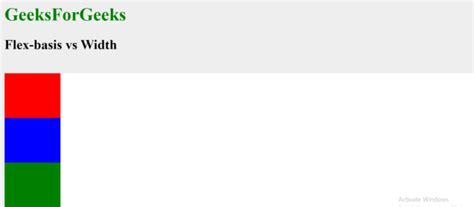 what are the differences between flex basis and width in flexbox