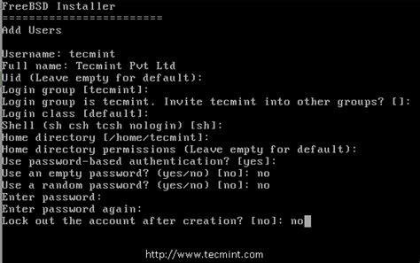 installing a unix like operating system freebsd 10 1 and configuring