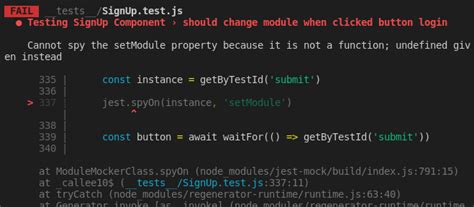 reactjs how to use jest spyon with react testing library