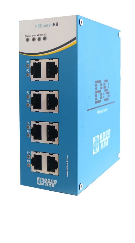 Promesh P8 F 8 Port Ethernet Profinet Ethernet Ip Managed Switch