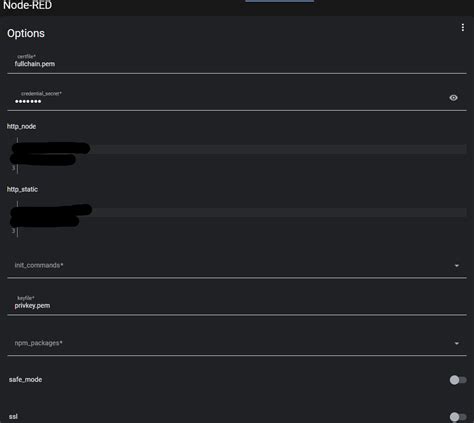 node red wont start ssl error node red home assistant community