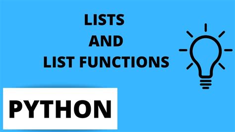python tutorial for beginners 14 lists and list