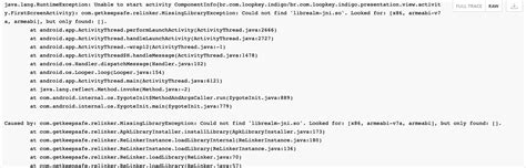 missinglibraryexception librealm jni so realm 6 1 0 · issue 6727