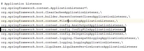 spring boot configuration file application properties analysis of