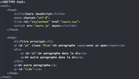 manipuler les attributs et les styles des éléments via le dom en
