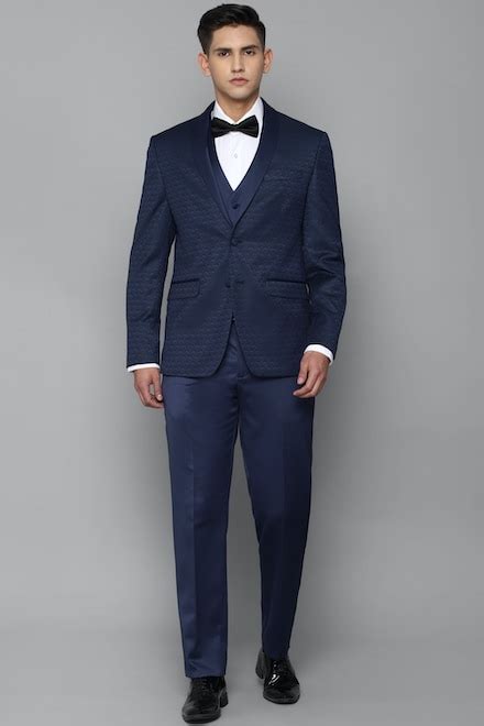 Buy Louis Philippe Navy Three Piece Suit Online 805832 Louis Philippe