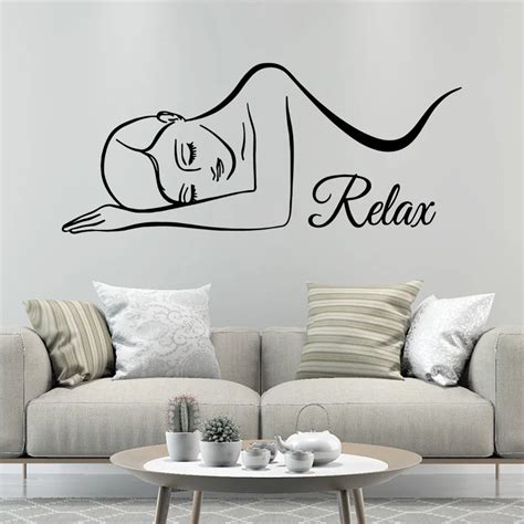 Home And Living Spa Quotes Wall Decals Spa Therapy Beauty Decal Vinyl