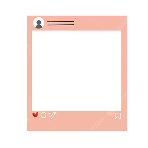 Marco De Redes Sociales De Instagram En Color Melocotón Png Instagram
