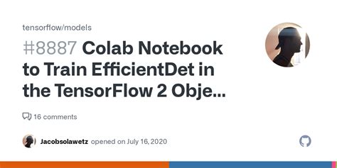 colab notebook to train efficientdet in the tensorflow 2 object