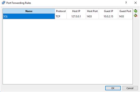 sql server i can t reach my vbox sql machine from my