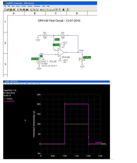 pspice model for opa140 simulation hardware and system design tools