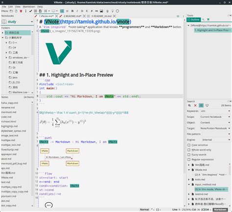 how to install the vnote markdown editor on linux