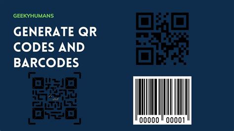génération de codes qr et de codes barres en python geeky humans