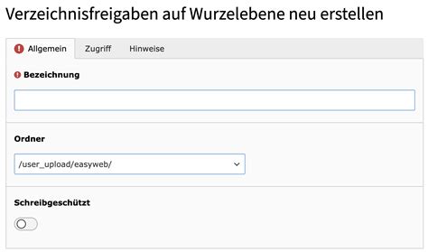 access to files easyweb standard information and help page