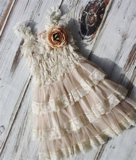 Rustic Flower Girl Dress Flower Girl Dresses Dress Includes Shades Of