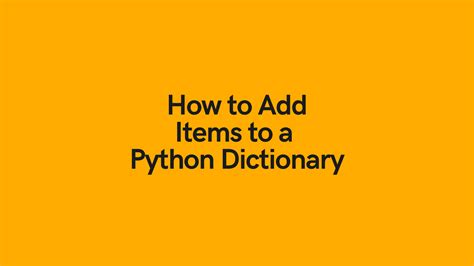 python add key value pair to dictionary datagy