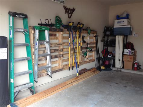 Pallets Used For Garage Tool Storage Pallet Designs Pallet Diy Diy