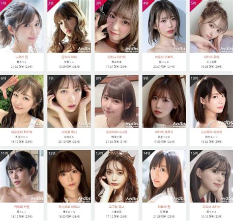 2021년 5월 Av 배우 월간 랭킹 네이버 블로그