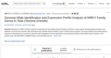 Genome Wide Identification And Expression Profile Analysis Of Wrky