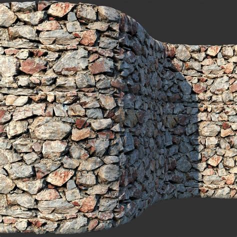 rock masonry material 01 3d model cgtrader