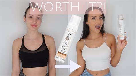 St Moriz Instant Self Tanning Mousse Review Demo Youtube