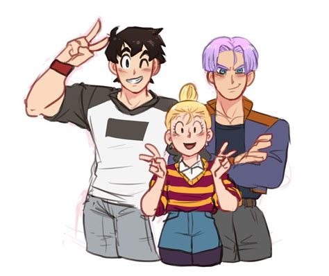 Trunks Goten And Marron Anime Dragon Ball Dragon Ball Art Dragon