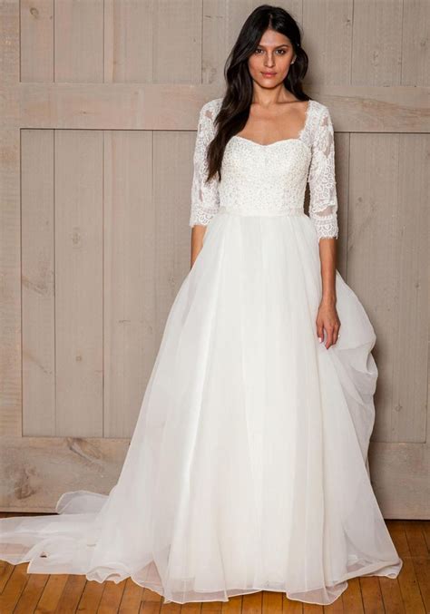 See Davids Bridal Wedding Dresses From Bridal Fashion Week Modest
