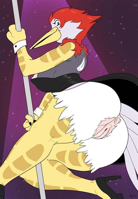 Rule 34 Anthro Anus Ass Avian Beak Big Butt Bird Breasts Clothing