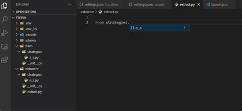 python vscode intellisense shows wrong autocomplete modules stack