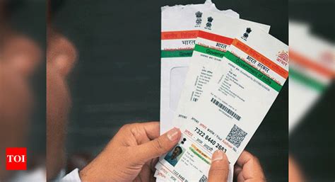 How To Get Duplicate Aadhaar Copy Times Of India