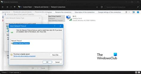 an error occurred while trying to retrieve a list of virtual switches