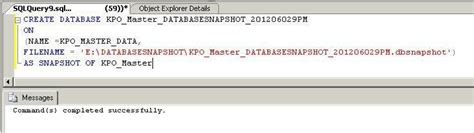 how to revert a database snapshot to recover a sql server