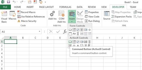 excel vba solutions add a command button to an excel sheet