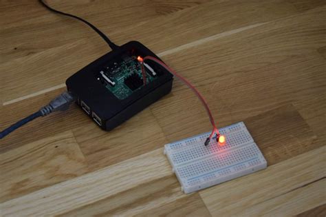 blinking led on raspberry pi using c admfactory
